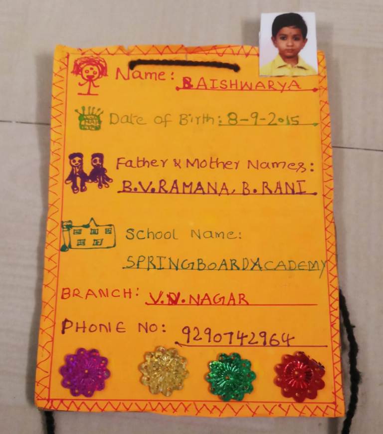 ID card activity06 | Spring Board Academy and International Preschools